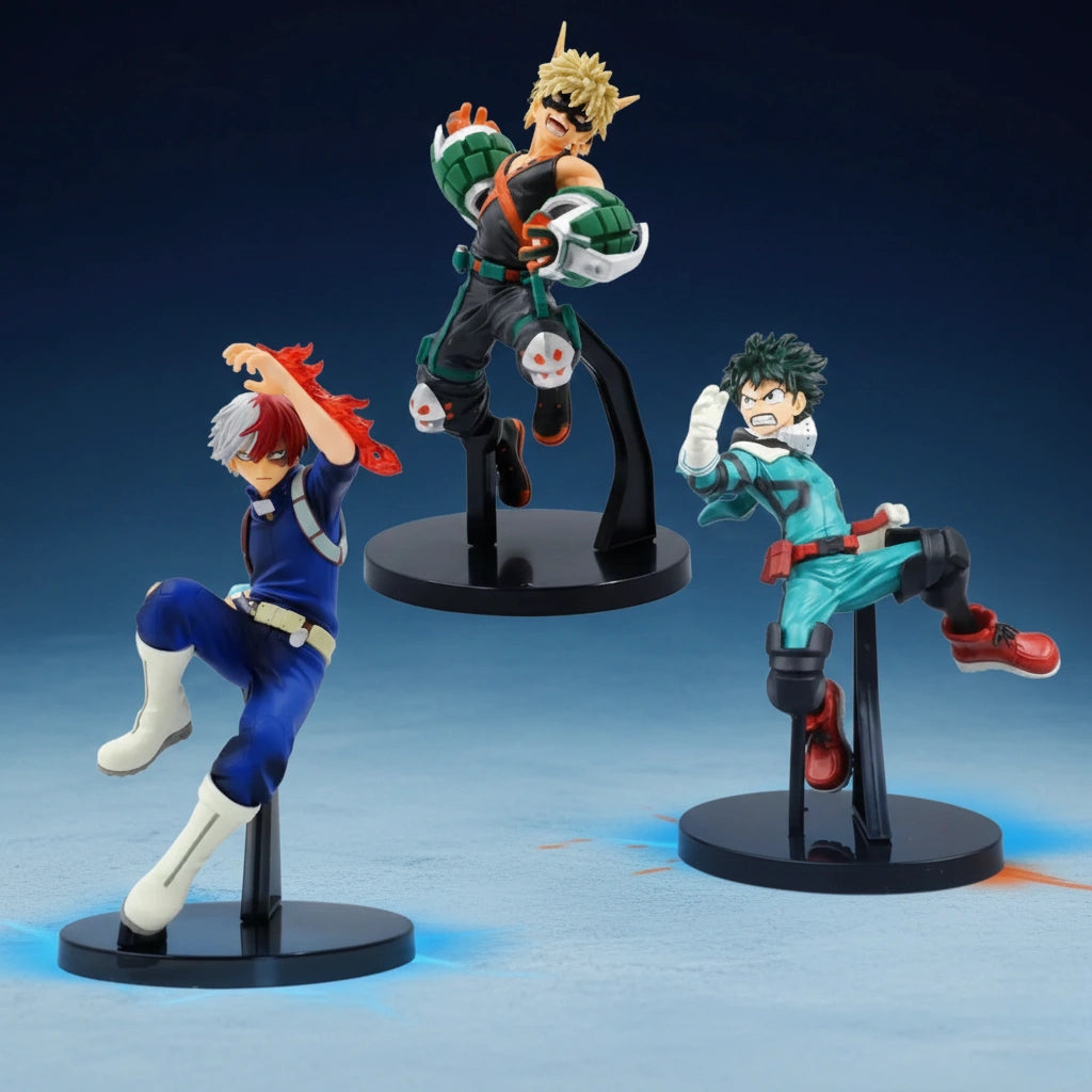 MHA Anime Figures – Shoto Todoroki / Katsuki Bakugo / Izuku Midoriya P ...