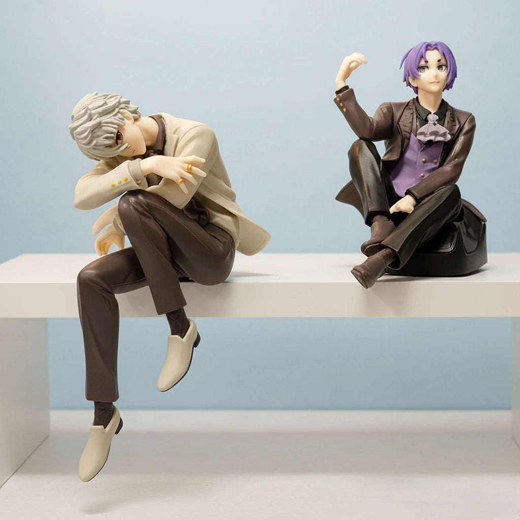 Blue Lock Inspired Reo & Nagi Sitting Pose Figure — Trendy Anime PVC C ...